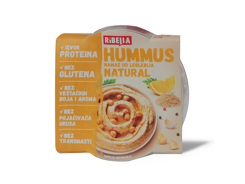Hummus natural ribella je osnovni ukus humusa - kremasta mešavina ...